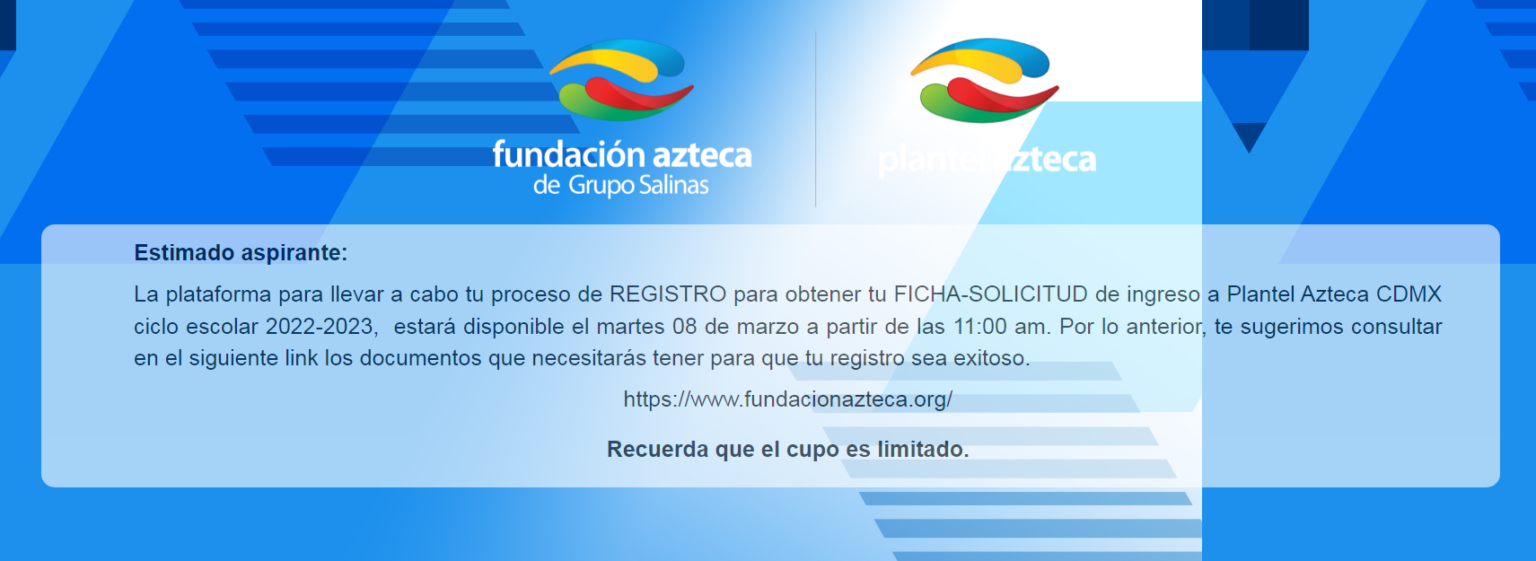 Convocatoria Plantel Azteca 2024 | Admisión y resultados